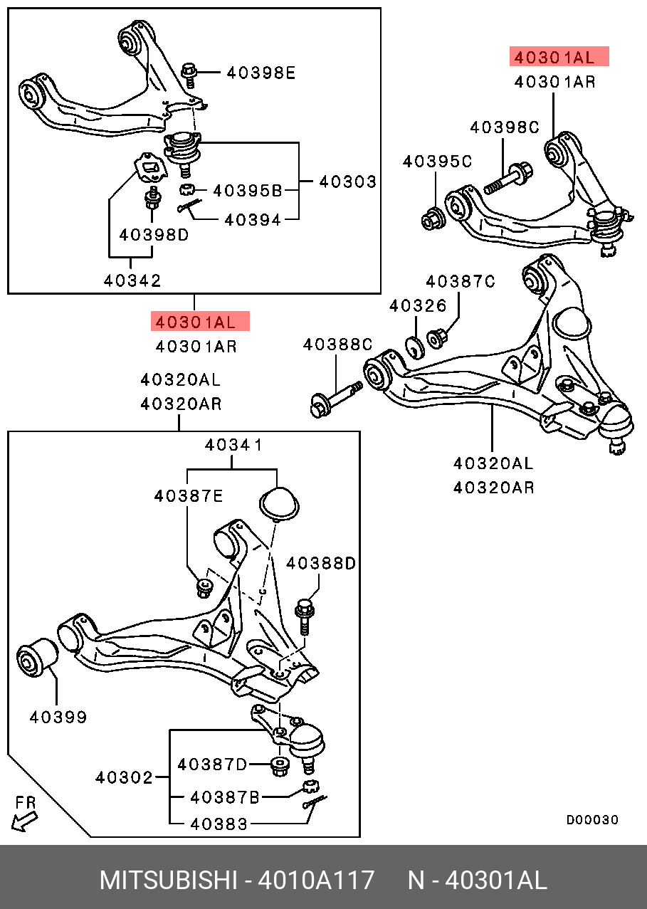 MITSUBISHI 4010A117 4010A013,4010A117