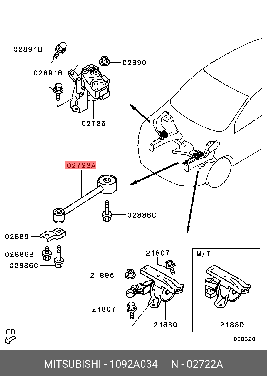 MITSUBISHI 1092A034 1092A034,1092A096
