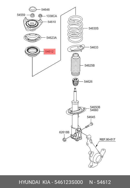 KIA 54612-3S000 4806308,54612-3S000,54612-3S000