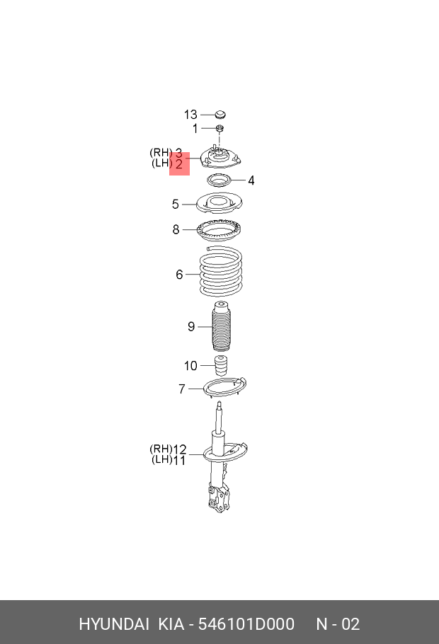 KIA 54610-1D000 54610-1D000,54610-2G000