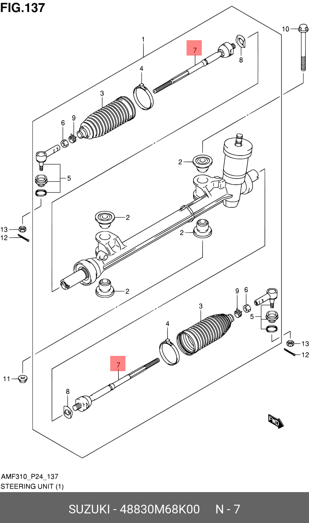 SUZUKI 48830-M68K00 48830-M68K00