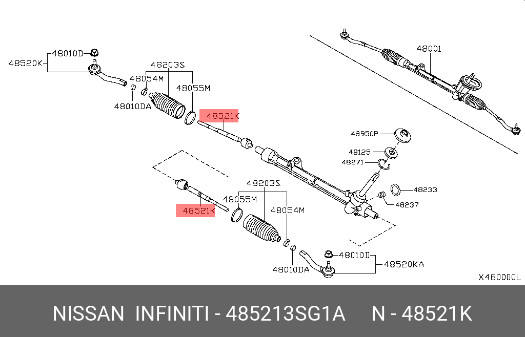 NISSAN 48521-3SG1A D8521-3RA1A,D8521-1KE1A