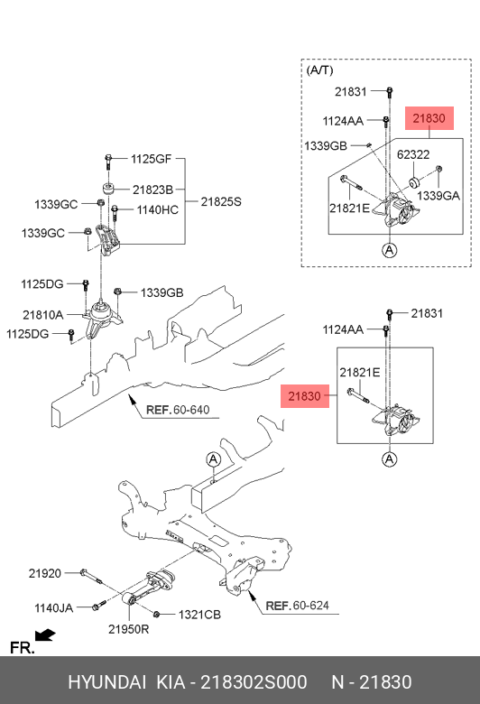 KIA 21830-2S000 21830-2S000,21830-2S000
