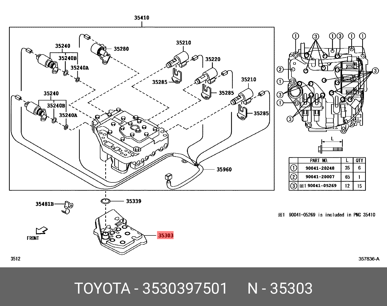 TOYOTA 35303-97501 35303-97501,35303-52010