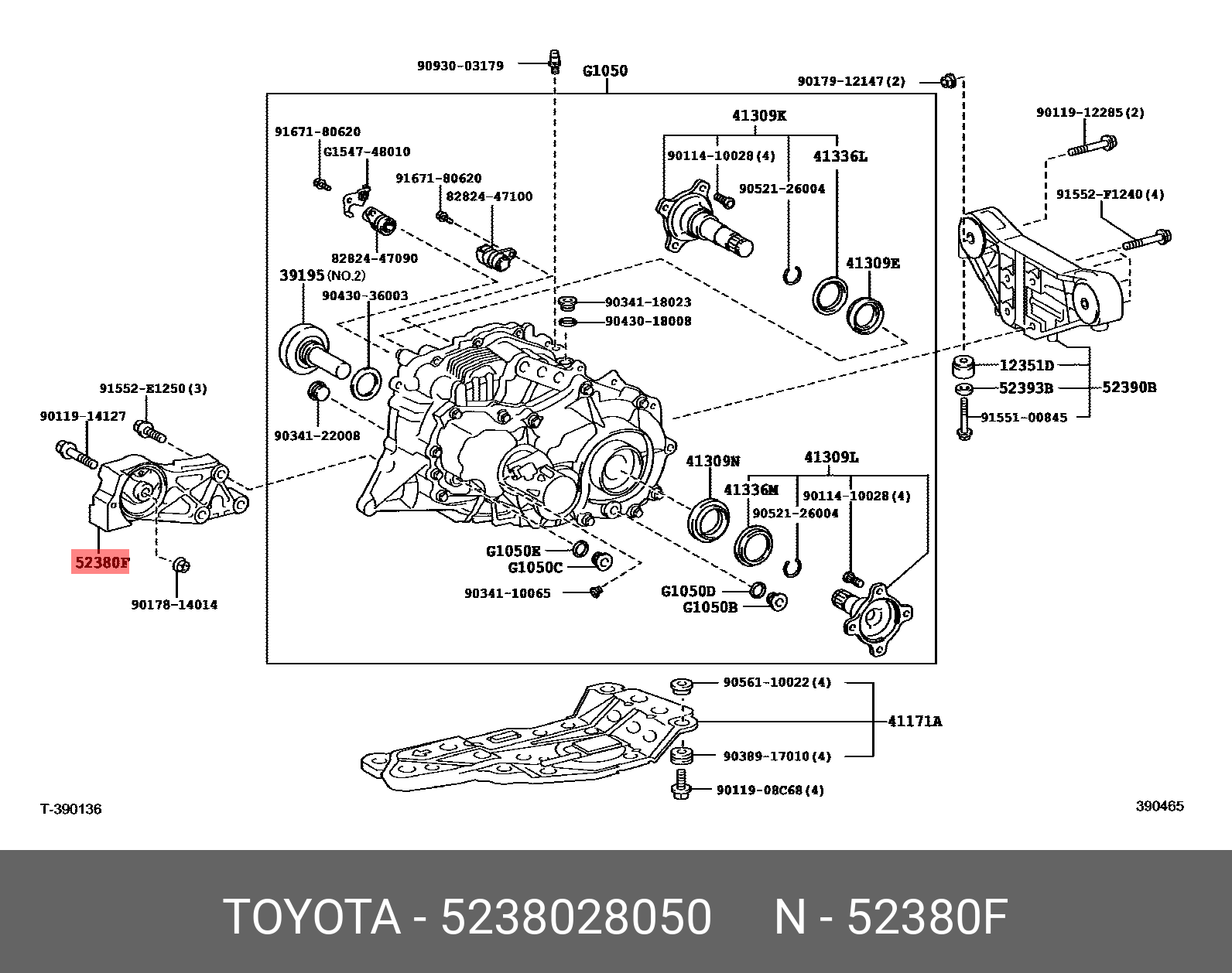 TOYOTA 52380-28050 52380-28050