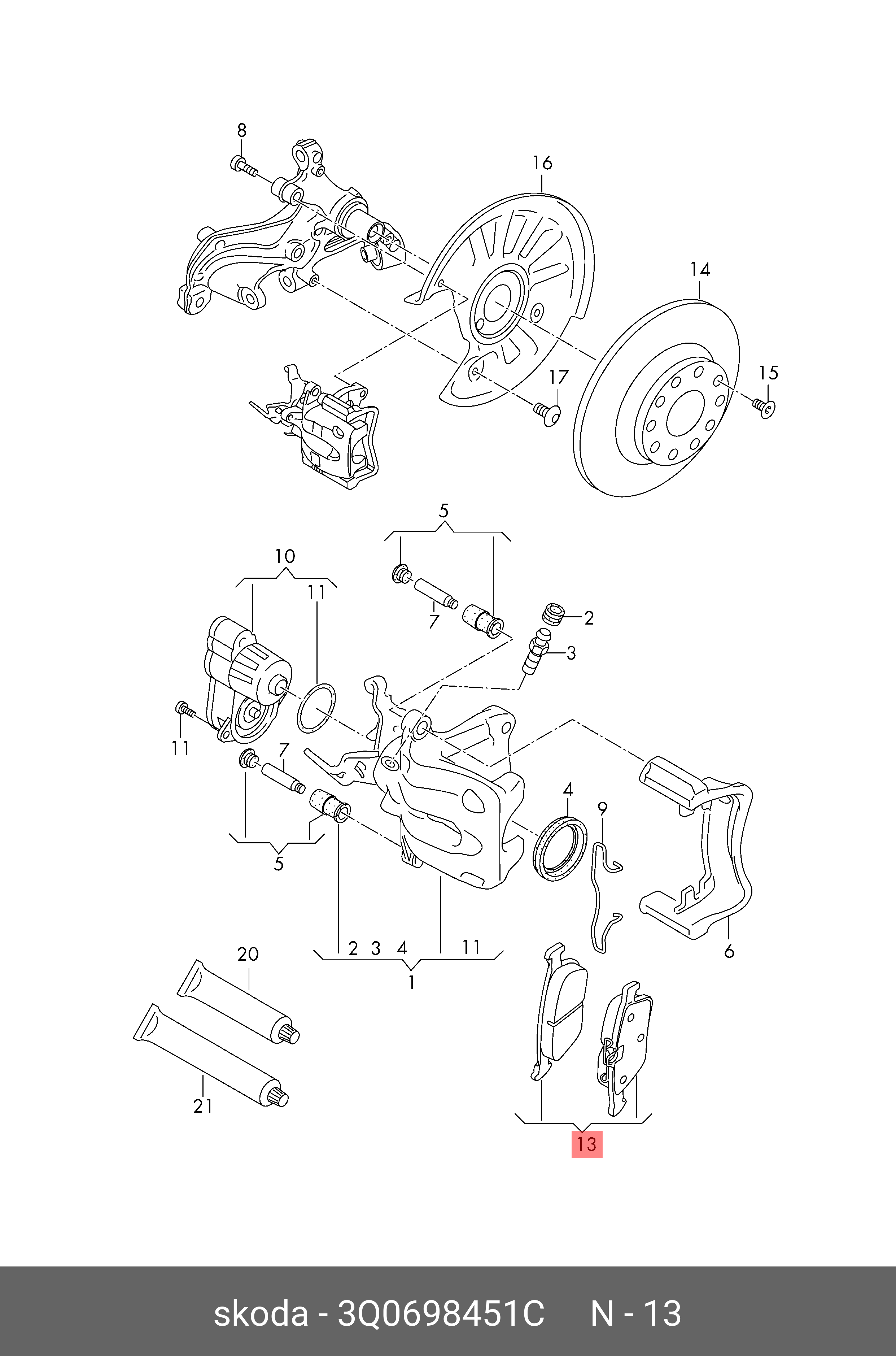 VAG 3Q0 698 451 C 8V0 698 451 B,8V0 698 451 A