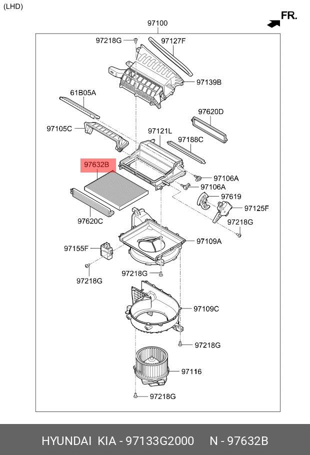 HYUNDAI 97133-G2000 97133-2E250,97133-2E260