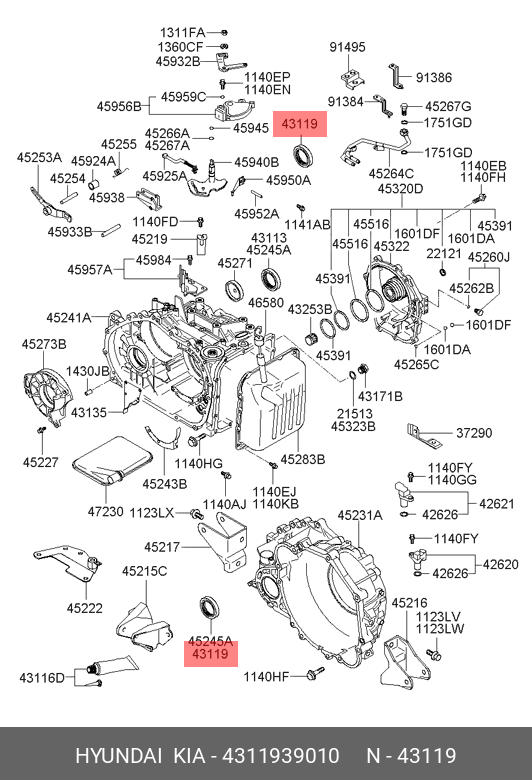 Hyundai / KIA 4311939010 4311939010