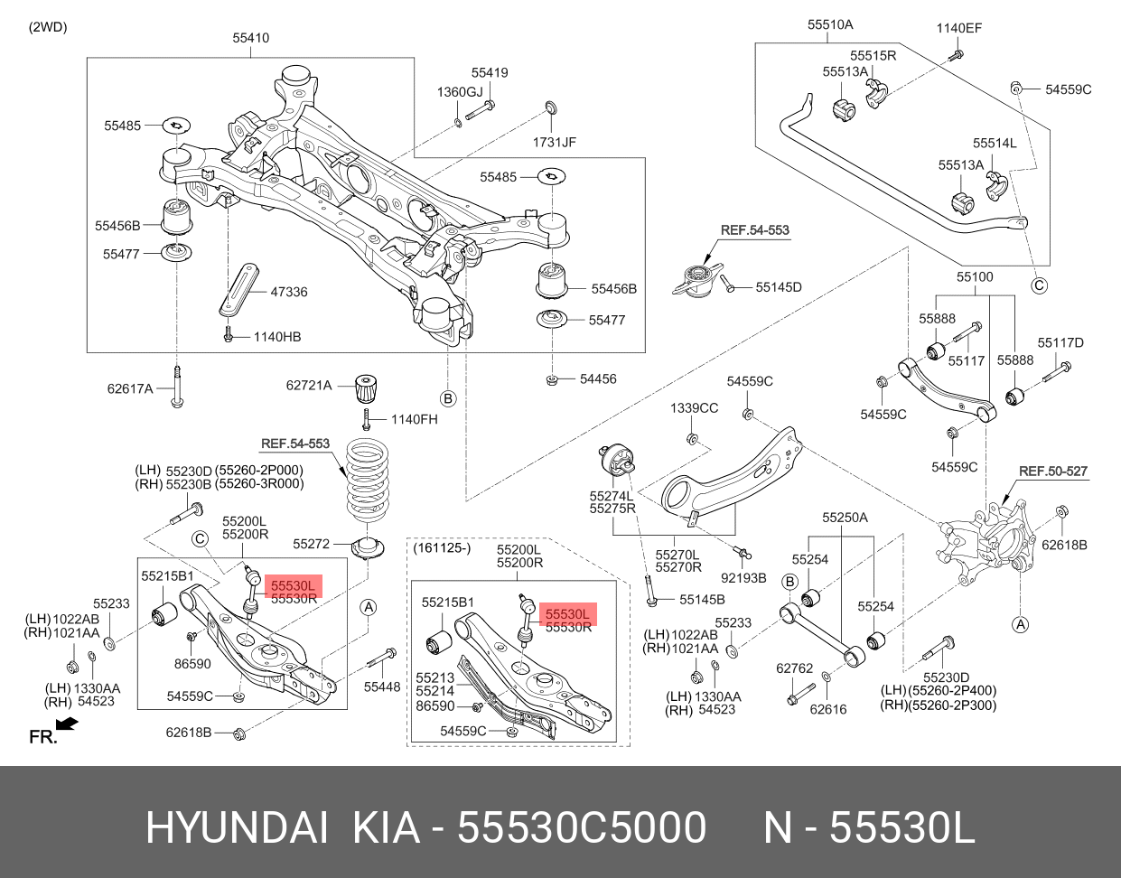 HYUNDAI 55530-C5000 55530-C5000,55540-C5000