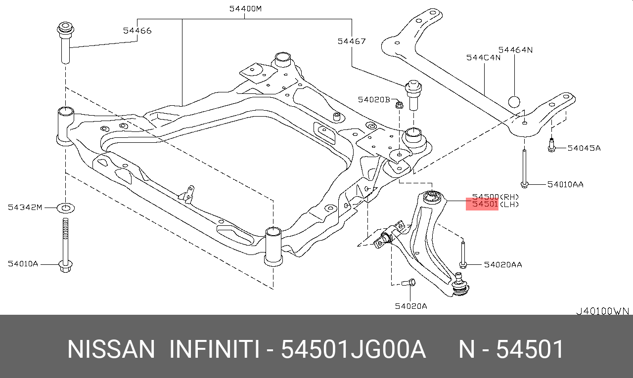 NISSAN 54501-JG00A 54501-JG000,54501-JD000