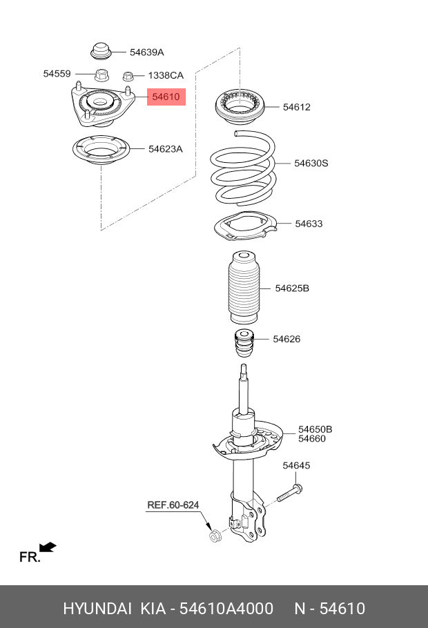 KIA 54610-A4000 54610-A4000,54610-A1000,54610-2P050