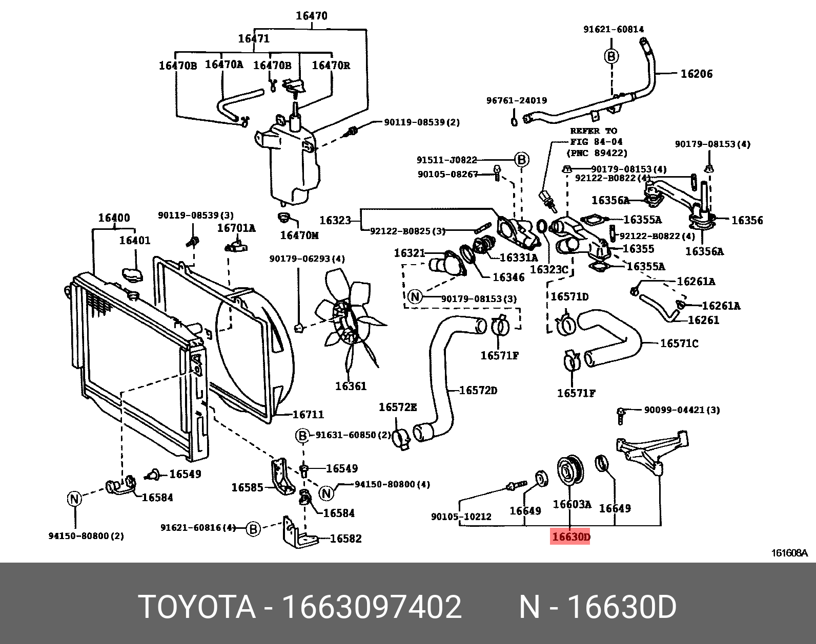TOYOTA 16630-97402 16630-97402