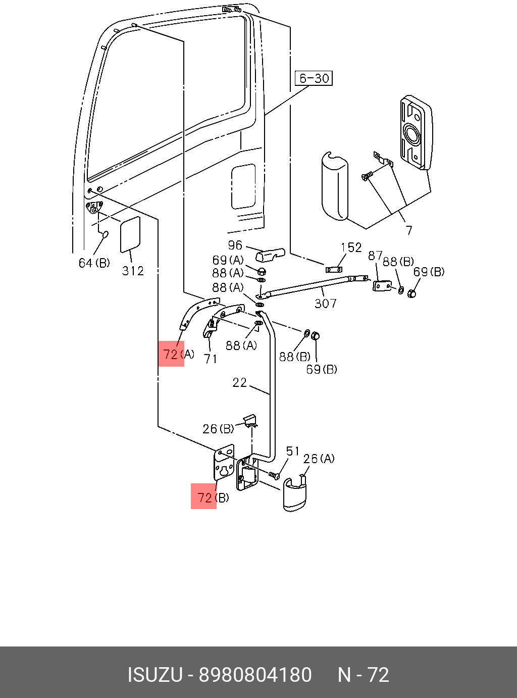 ISUZU 8980804180 8980804180