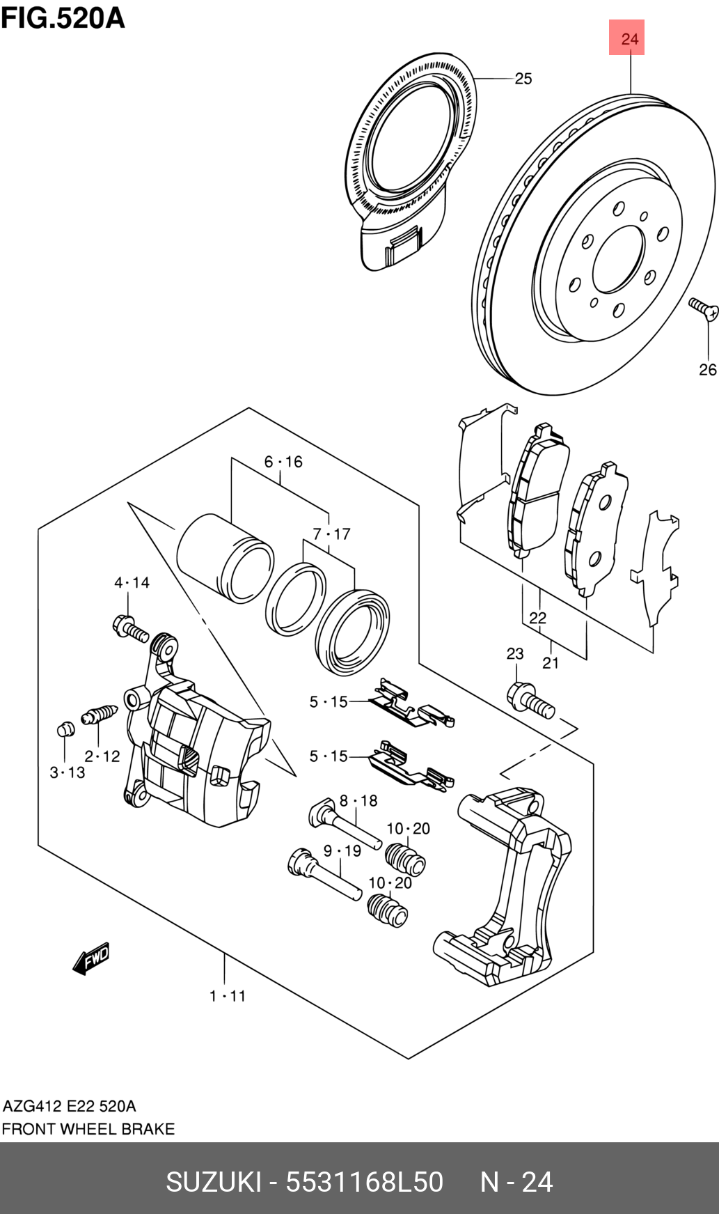 SUZUKI 55311-68L50 55311-68L50,55311-71L50