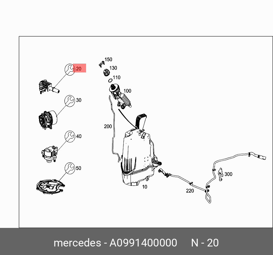 MERCEDES-BENZ A0991400000 A0991400000