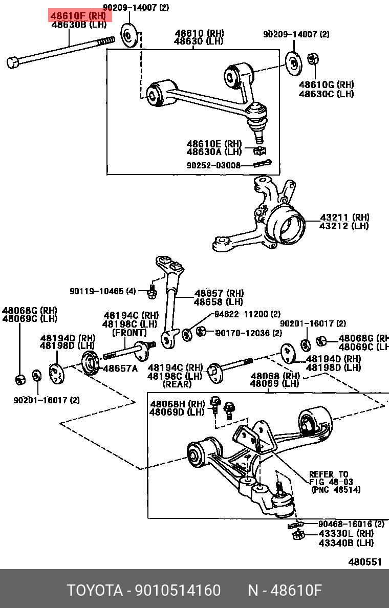 TOYOTA 9010514160 9010514160