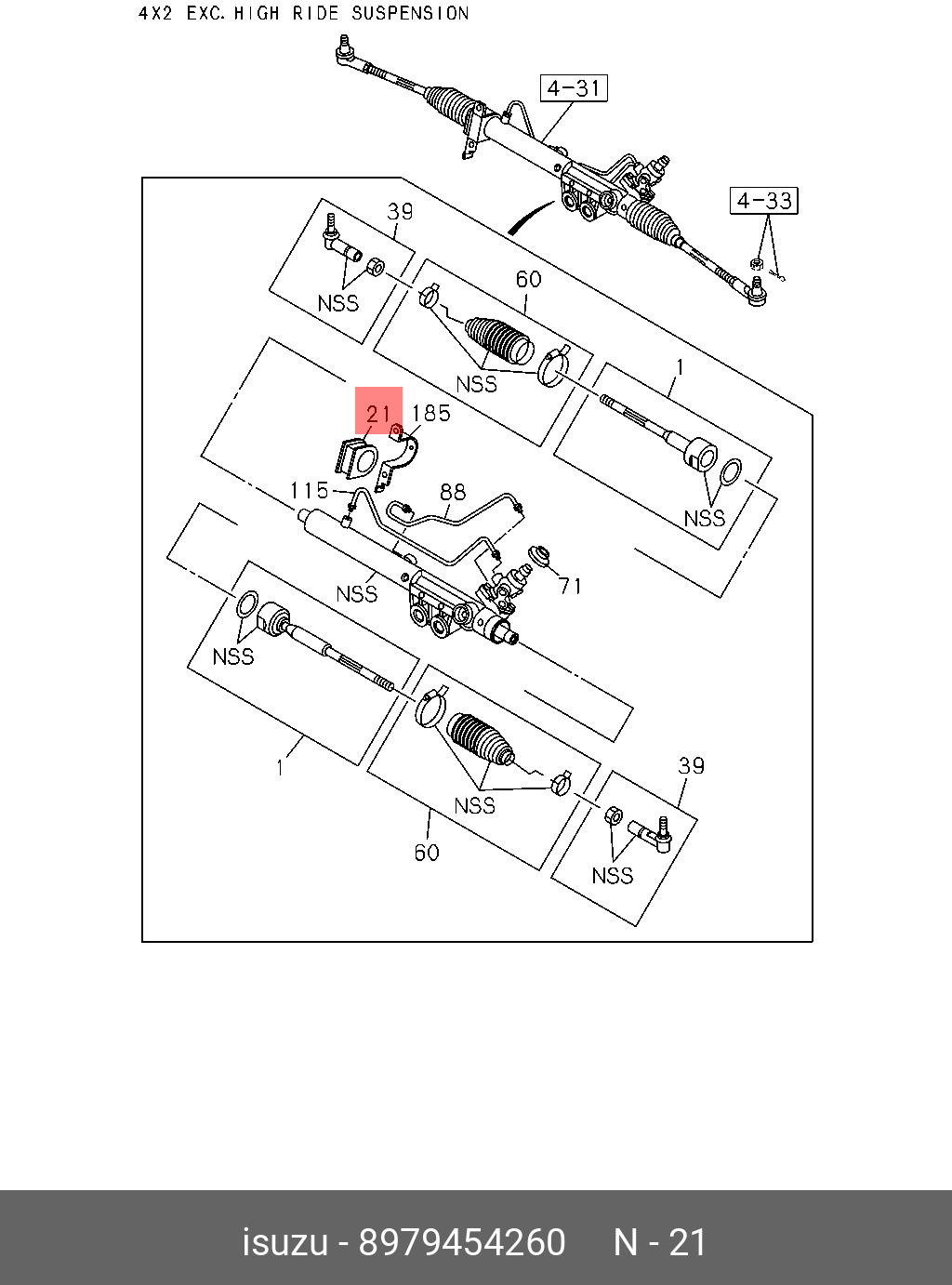 ISUZU 8-97945-426-0 8-97945-426-0