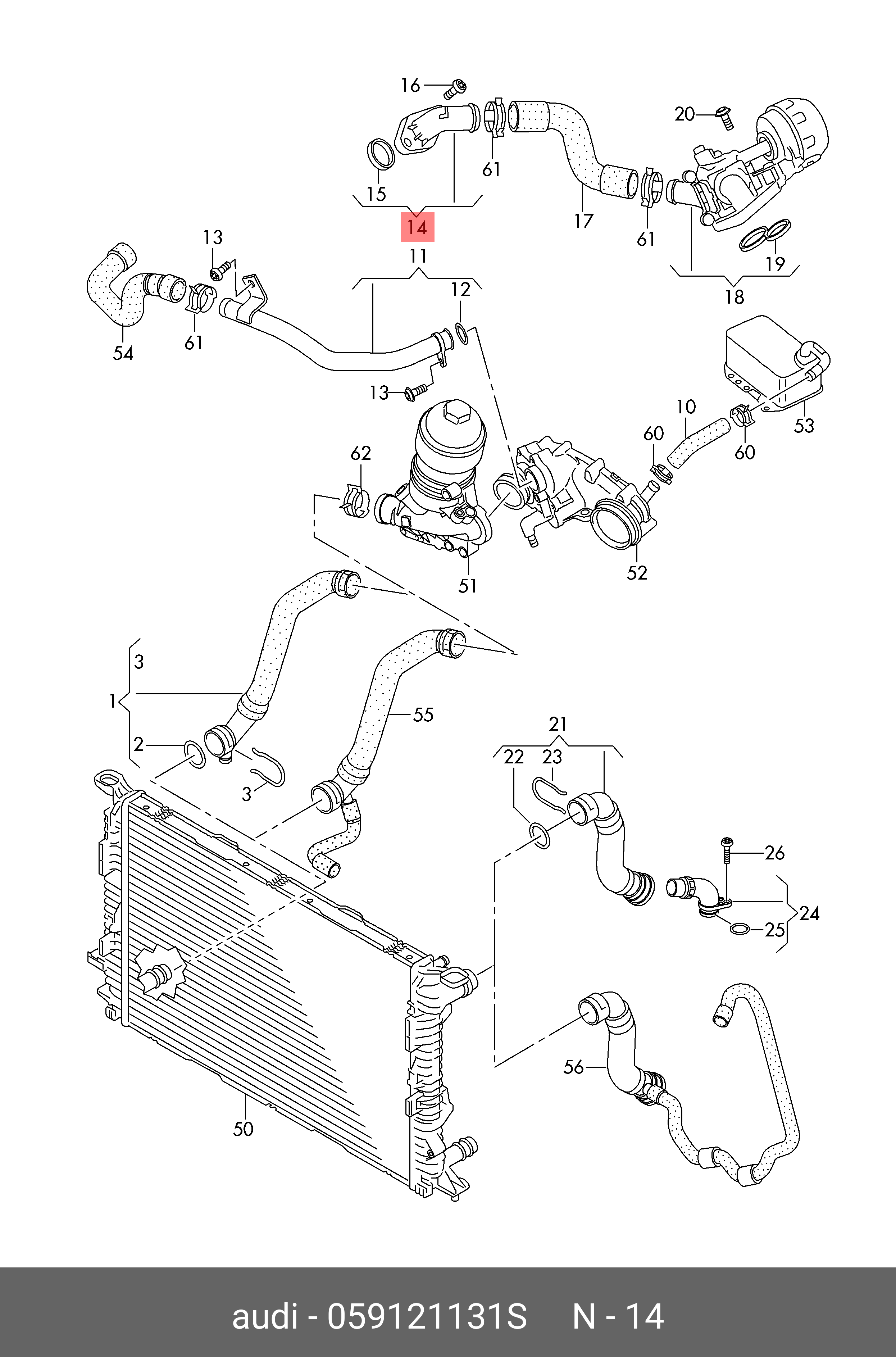VOLKSWAGEN 059121131S 059121131S