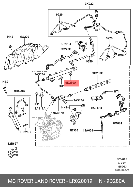 LAND ROVER LR020019 LR020019
