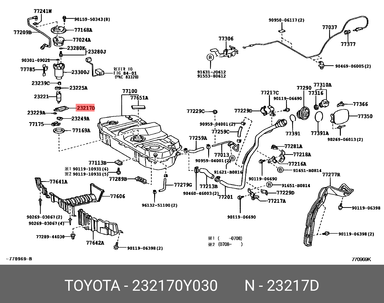 TOYOTA 23217-0Y030 23217-0Q030,23217-0Y030,23217-21010