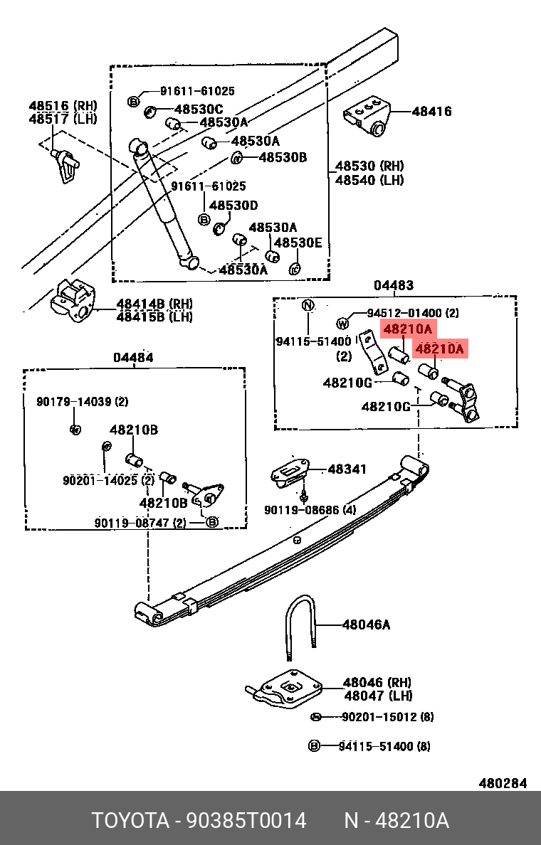 TOYOTA 90385-T0014 90385-T0014,90385-S0002