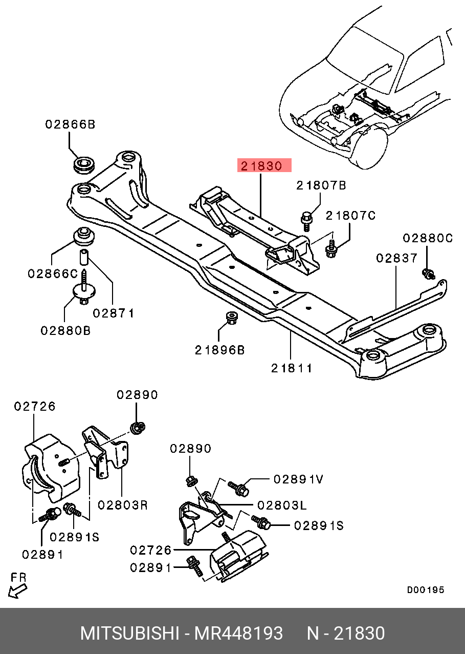 MITSUBISHI MR448193 2910A078,MR448193