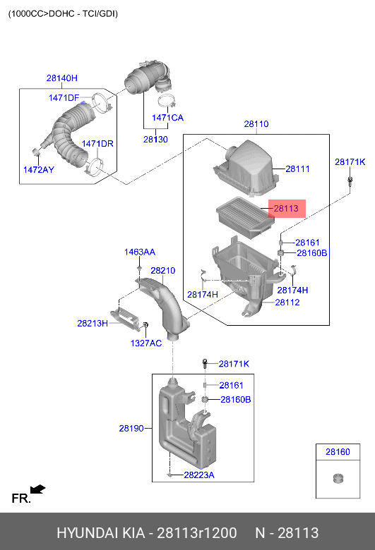 HYUNDAI 28113-R1200 28113-R1200