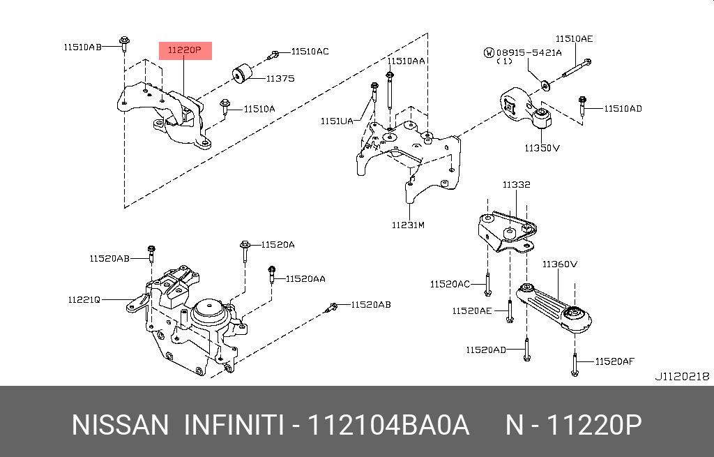 NISSAN 11210-4BA0A 11210-4BA0A