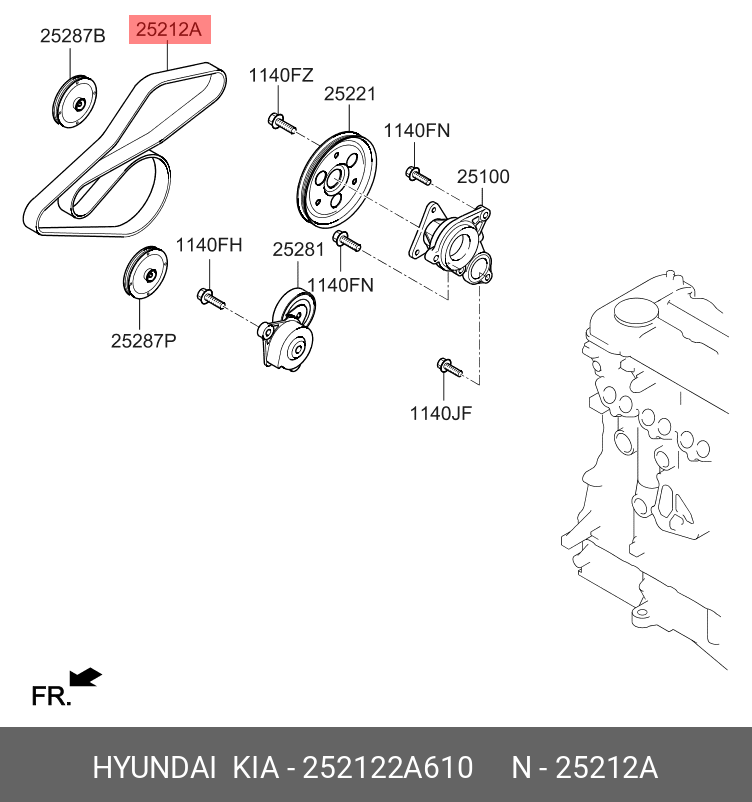 HYUNDAI 25212-2A610 25212-2A610,25212-2A310,25212-2A610,11282244179 ...