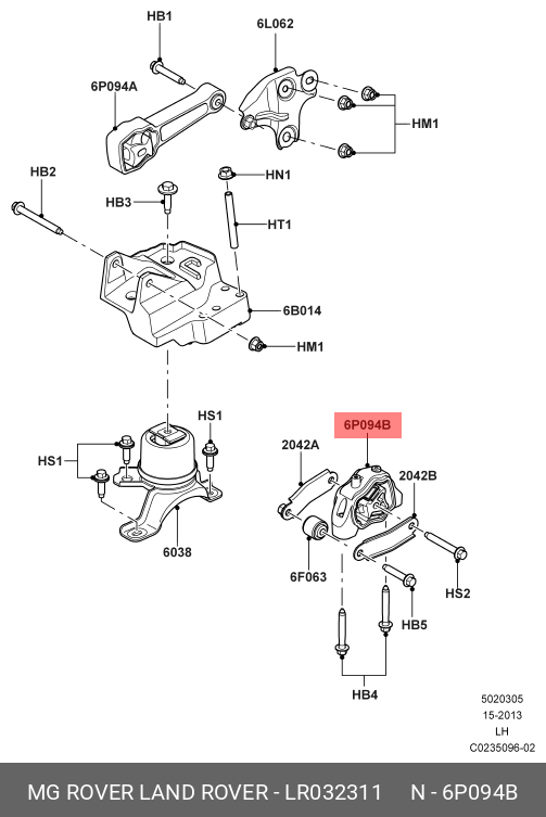 LAND ROVER LR032311 LR032311