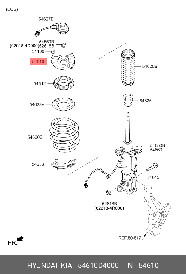 KIA 54610-D4000 54610-D3000,54610-D7000,54610-D5000,54610-D3500,54610 ...