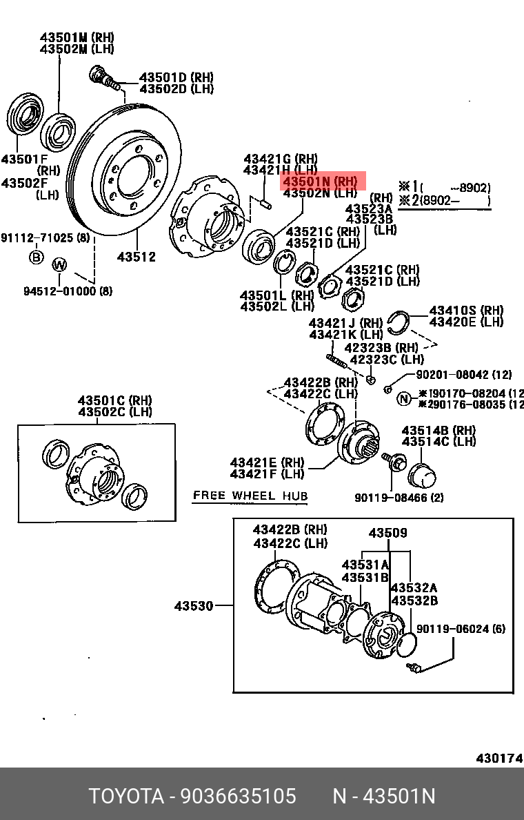 TOYOTA 90366-35105 9-00093-172-0,0559-33-075