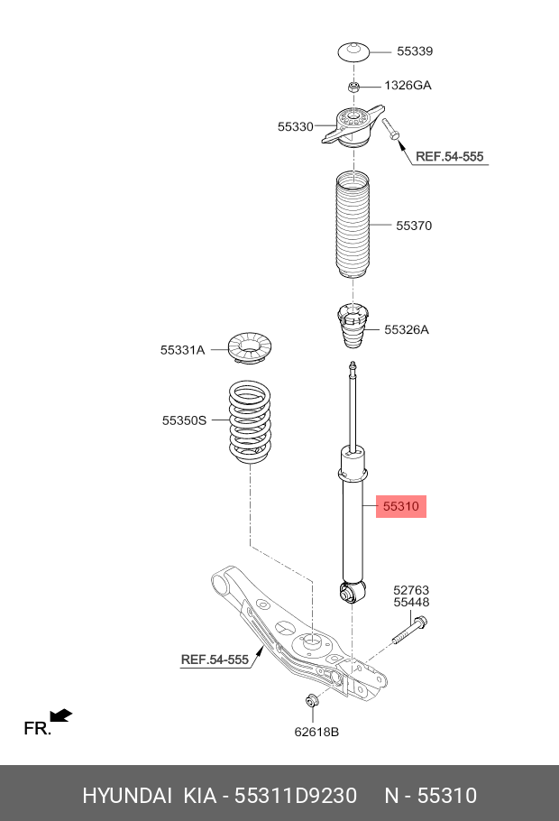 KIA 55311-D9230 55311-D3100,55311-D3600,55311-D7000,55311-D7100,55311-D7120
