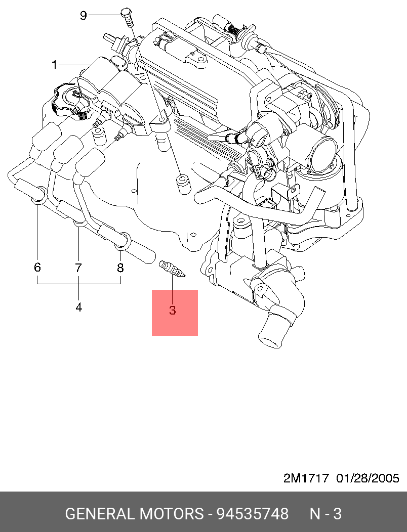 GM 94535748 96503394,25183131,94535748,96353255,96376288
