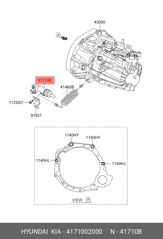 Hyundai / KIA 41710-02000 41710-02000