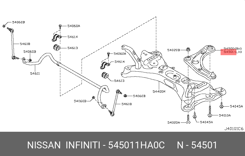 NISSAN 54501-1HA0C 54501-1HJ0A,54501-3VU0A,54501-3VA1A,54501-3VA0A
