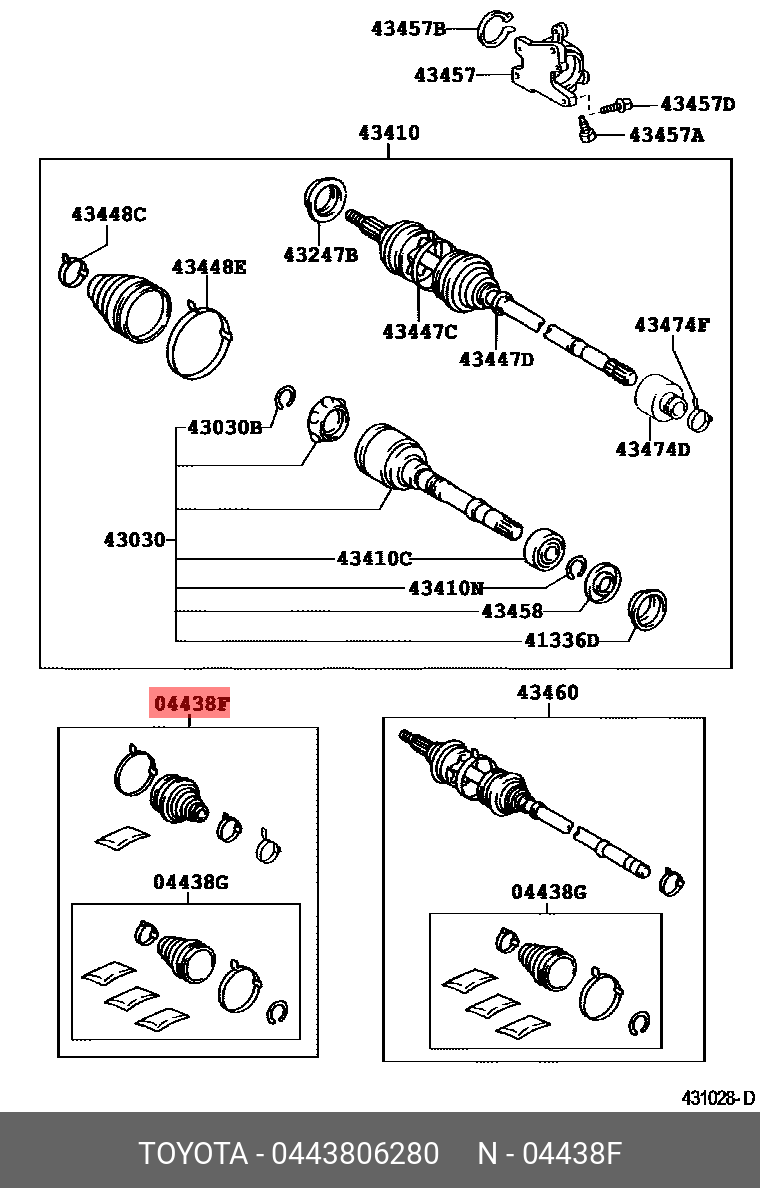 TOYOTA 04438-06280 04438-06280