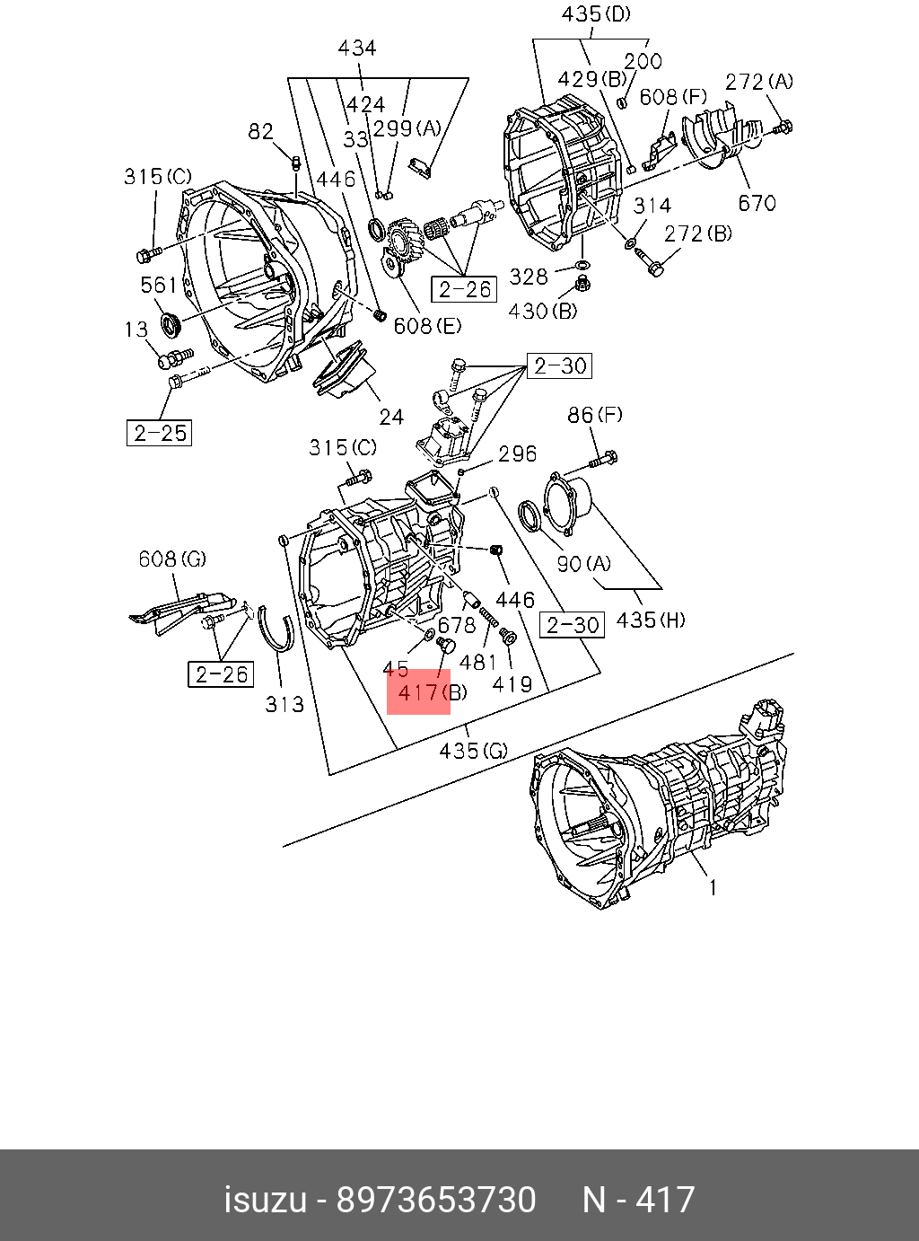 ISUZU 8973653730 8973653730