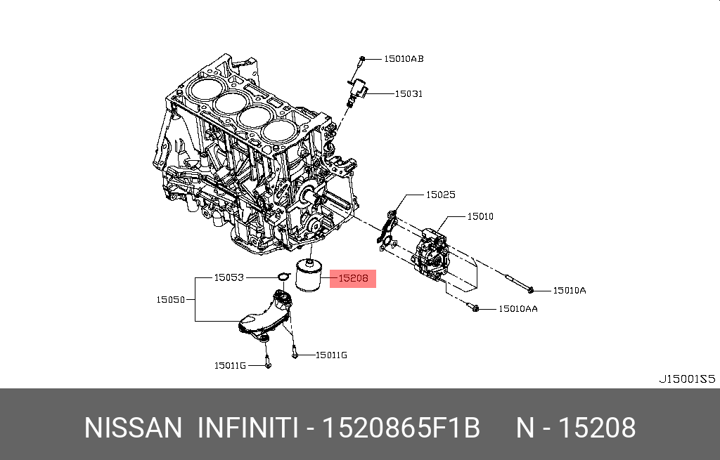 NISSAN 15208-65F1B 15208-65F0A,1N08-14-302,77 00 112 686,15208-65F0B,15 ...