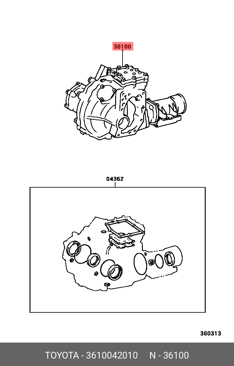 TOYOTA 3610042010 3610042010