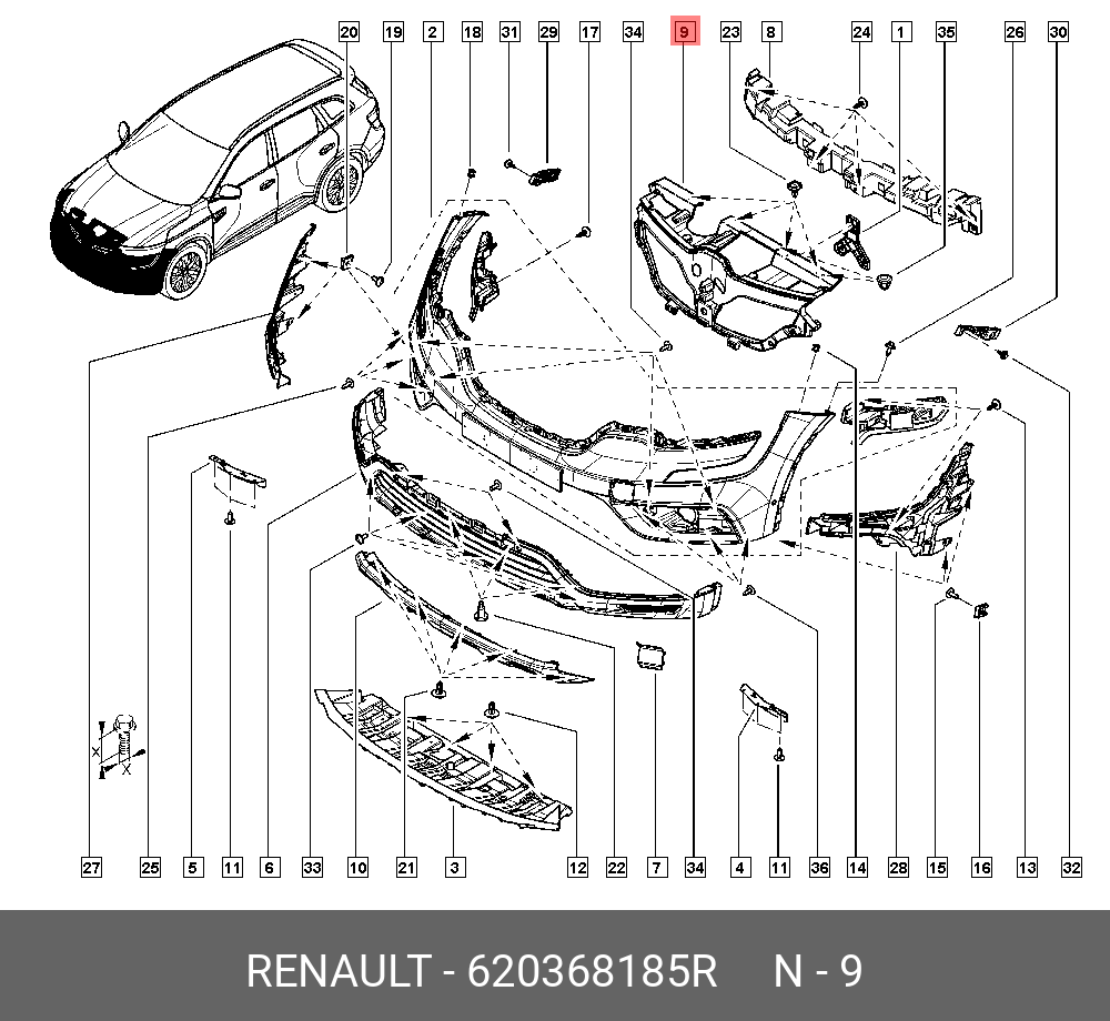 RENAULT 620368185R 620368185R