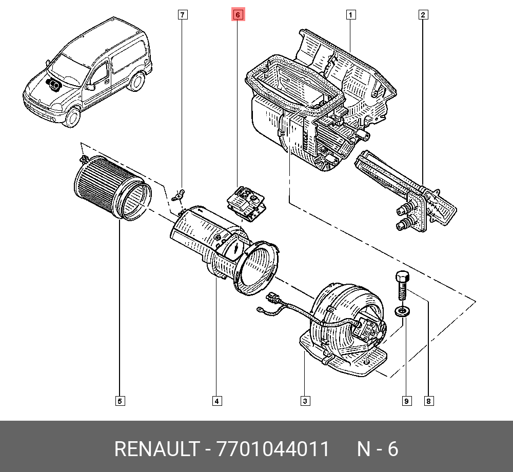 RENAULT 7701044011 7701044011