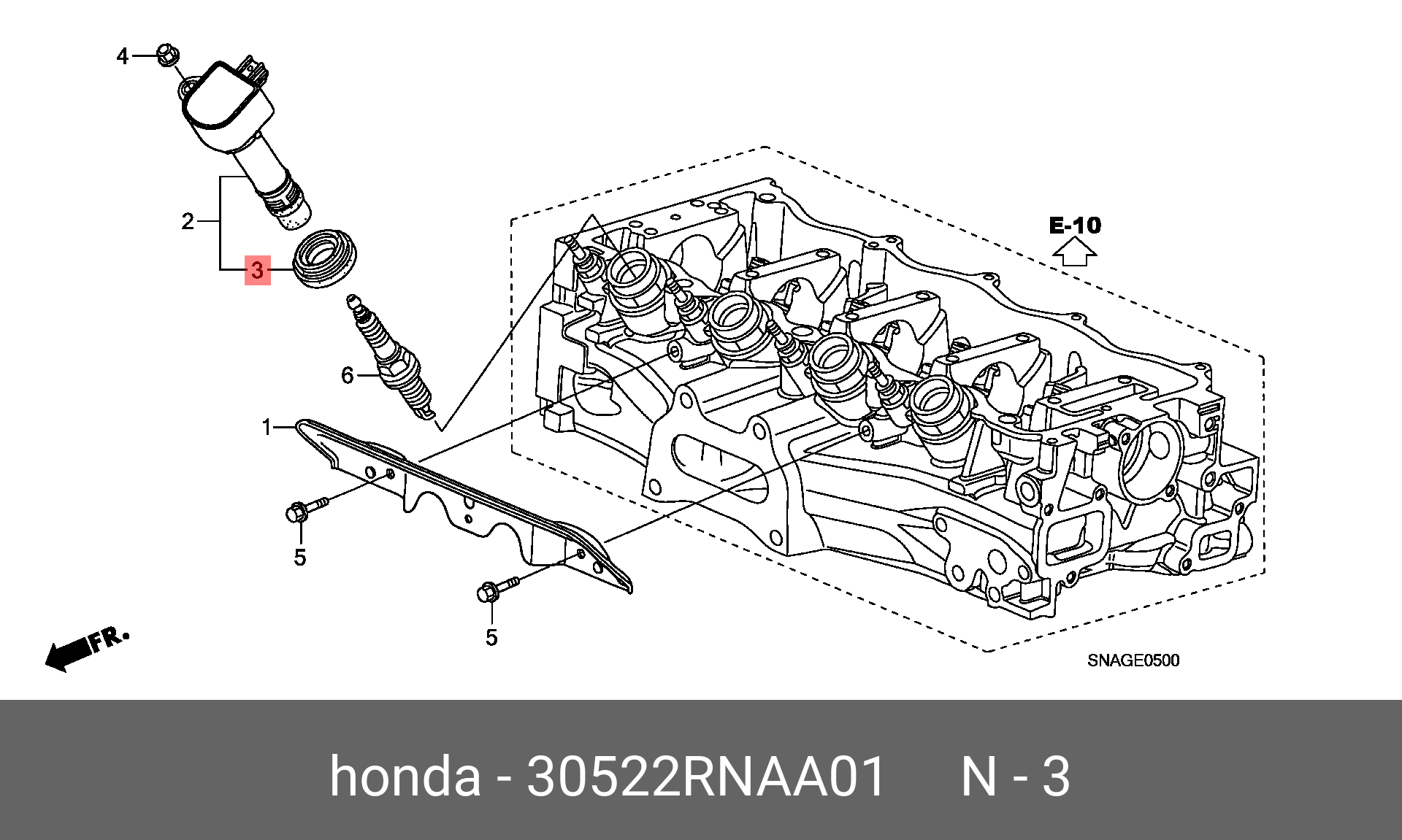 HONDA 30522-RNA-A01 30522-RNA-A01