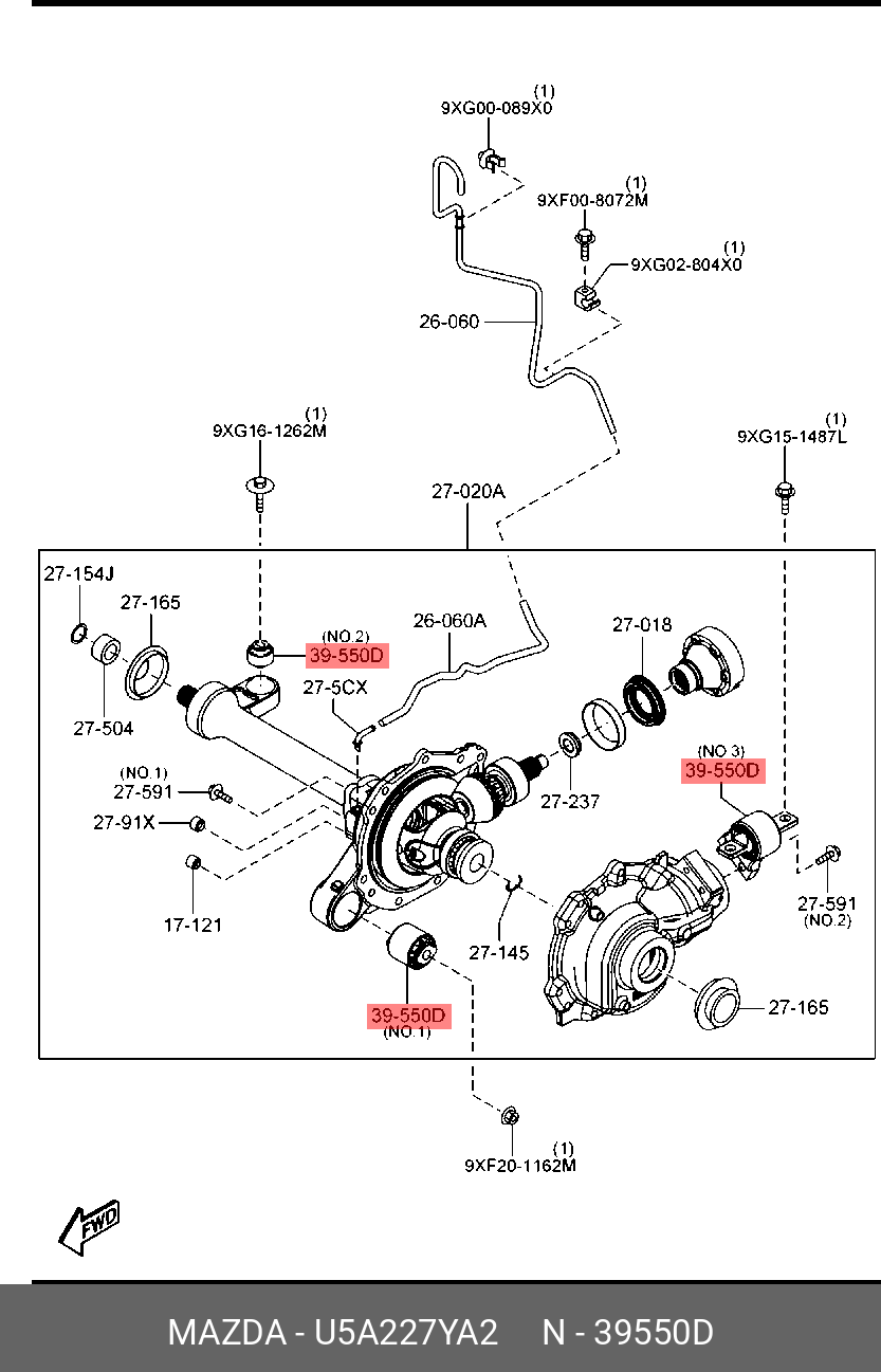 MAZDA U5A2-27-YA2 1 732 864