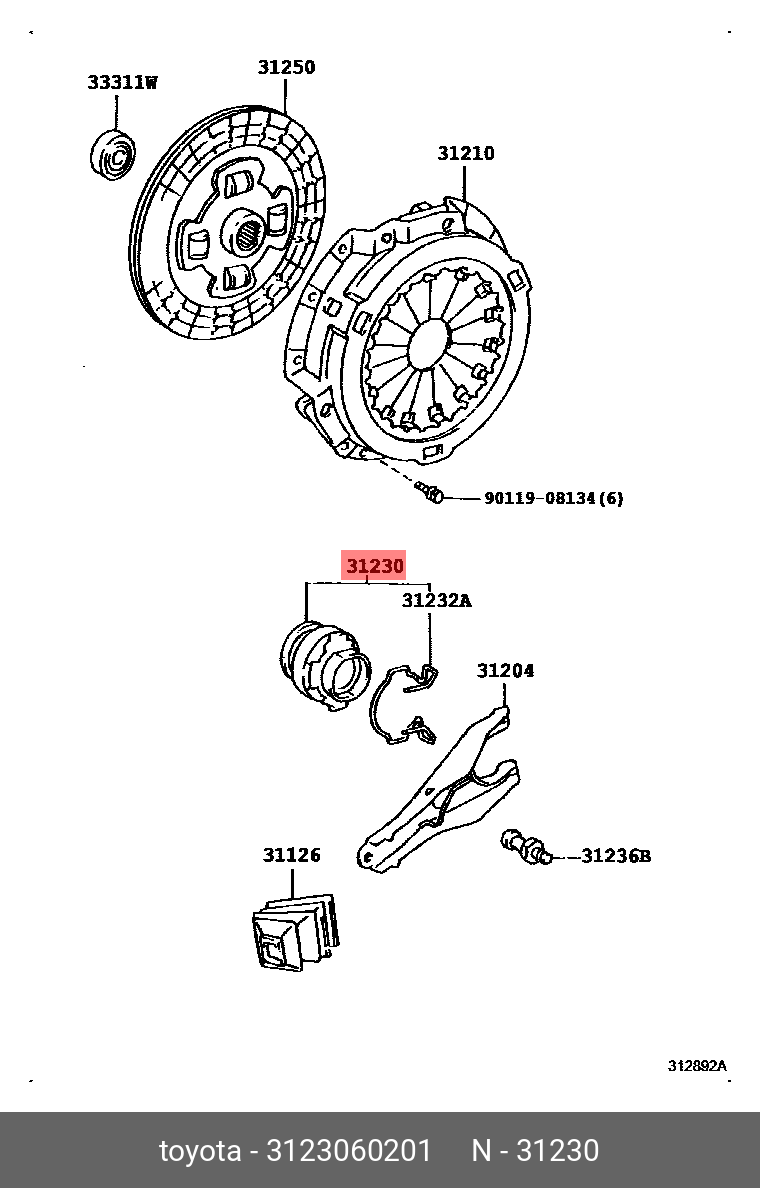 TOYOTA 31230-60201 31230-60200,31230-60201