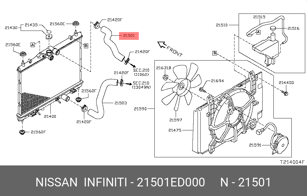 NISSAN 21501-ED000 21501-ED000