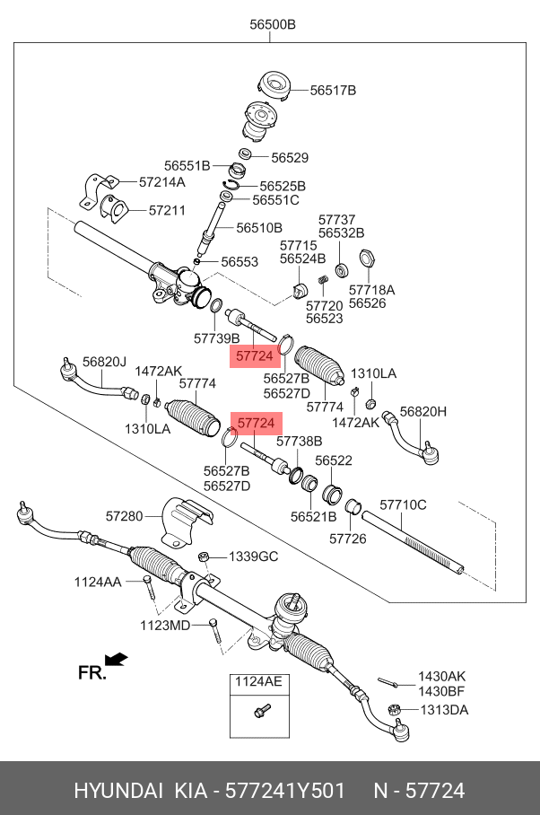 KIA 57724-1Y501 57724-1Y500,57724-1Y501