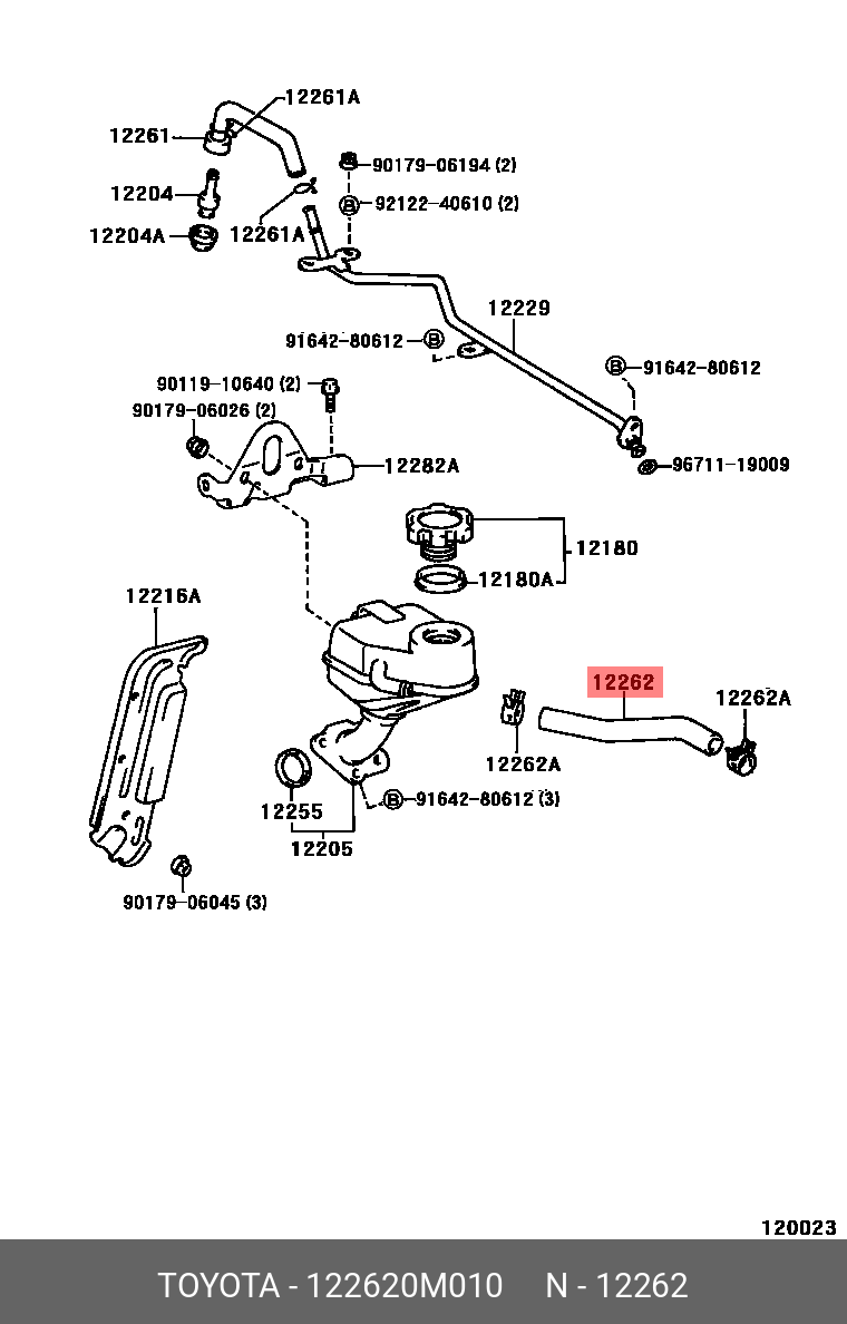 TOYOTA 12262-0M010 12262-0M010
