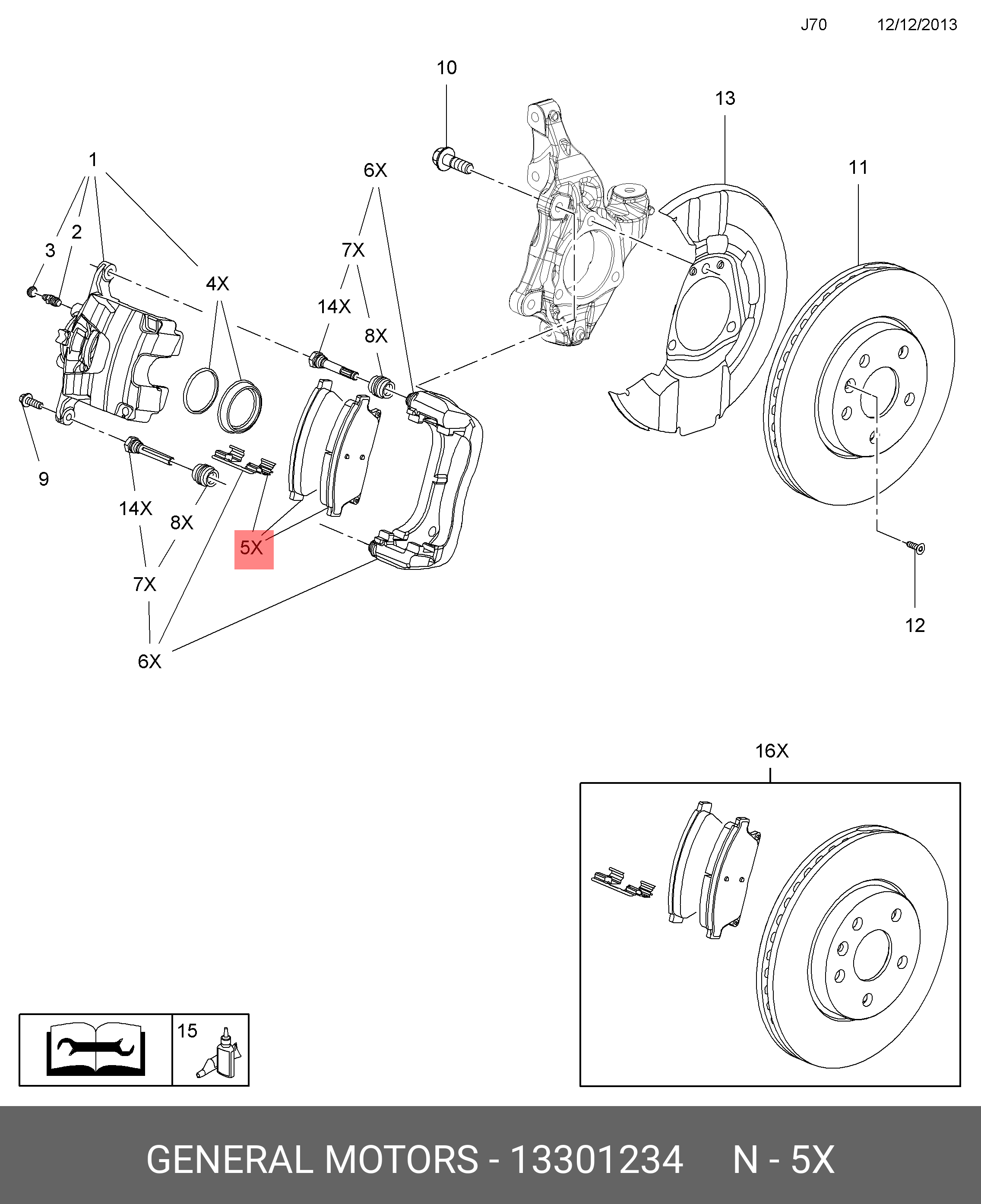 GM 13301234 13412810,13412810