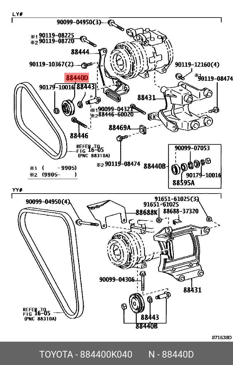 TOYOTA 88440-0K040 88440-0K040